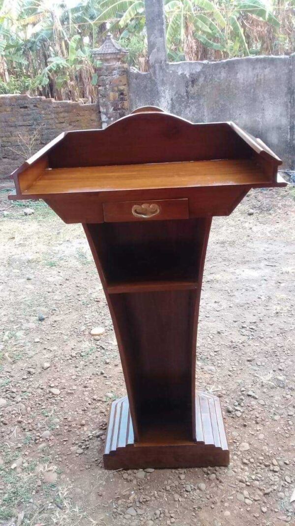 Mimbar Podium Kayu Jati Terbaru